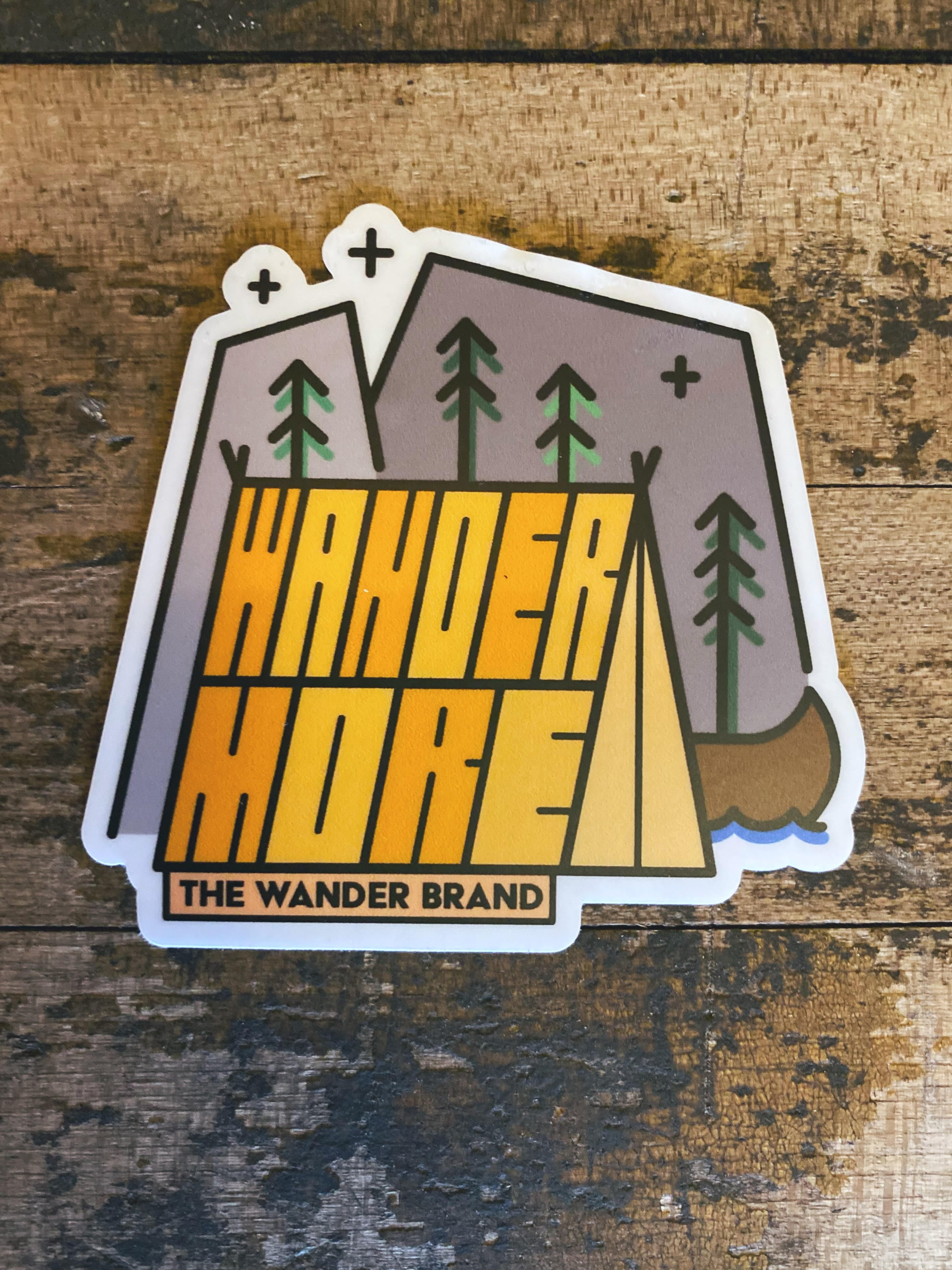 wander more sticker | The Wander Brand
